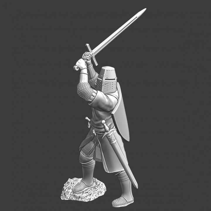 Medieval Swordsman Fighting