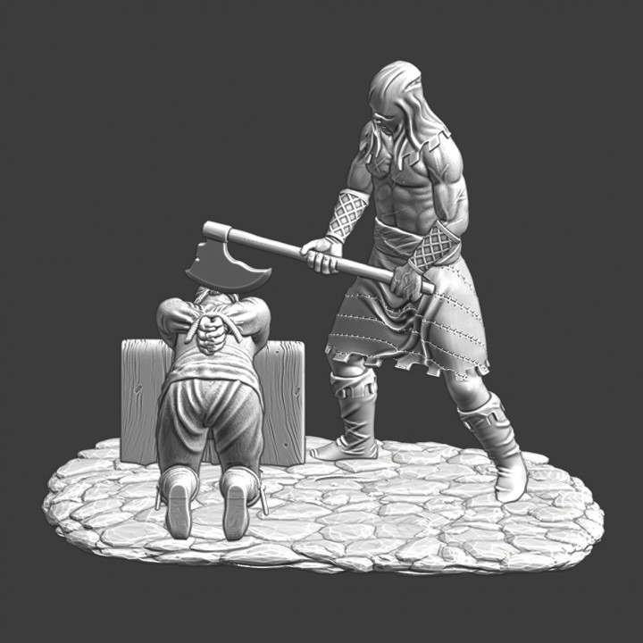 3D Printable Medieval execution - complete scene by Northern Crusades ...