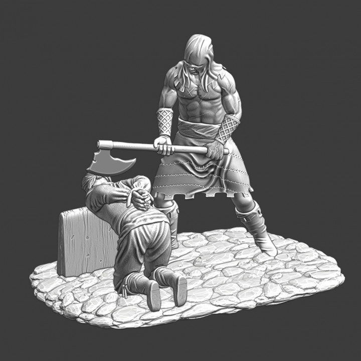 3D Printable Medieval execution - complete scene by Northern Crusades ...