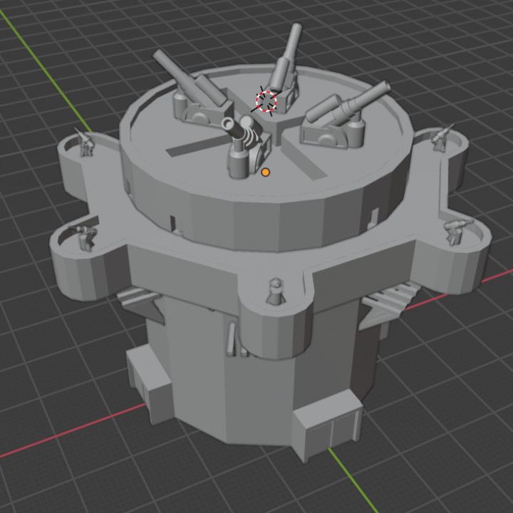 3D Printable Berlin Air Raid Tower by sean lathrop