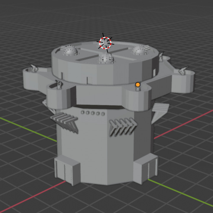 3D Printable Berlin Air Raid Tower by sean lathrop