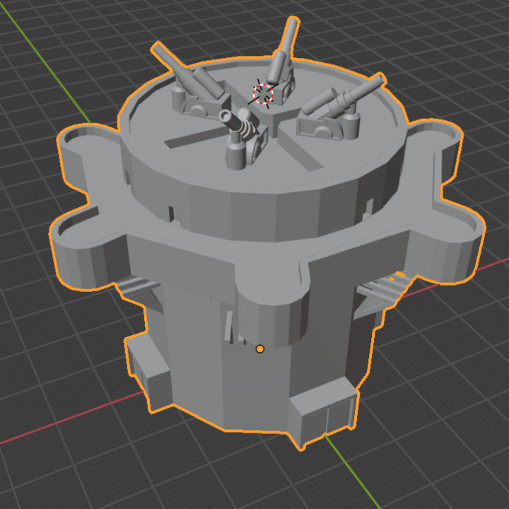 3D Printable Berlin Air Raid Tower by sean lathrop