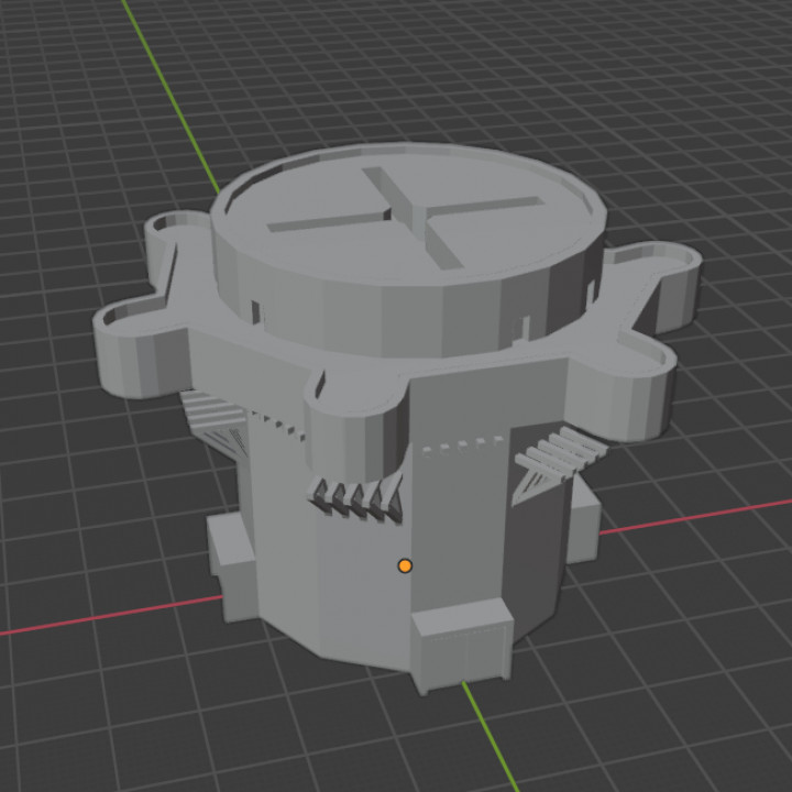 3D Printable Berlin Air Raid Tower by sean lathrop