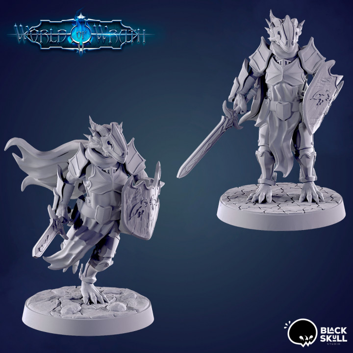 3D Printable Uadjit (Dragonborn/Paladin) by Black Skull Studio