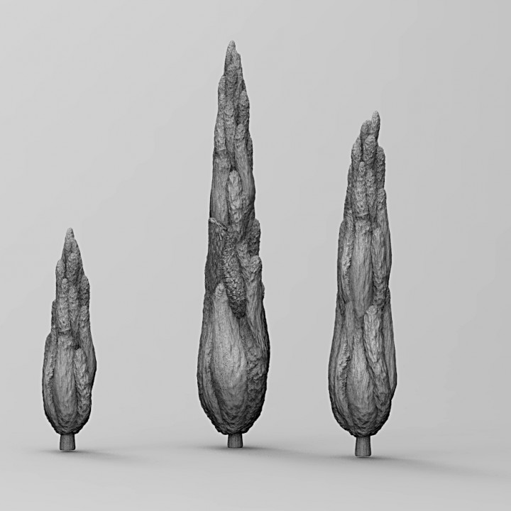 3D Printable Tree Set - Smale Scale Diorama by Oliver Spaeth