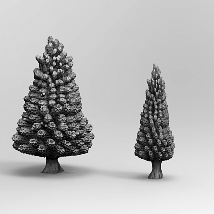 3D Printable Tree Set - Smale Scale Diorama by Oliver Spaeth