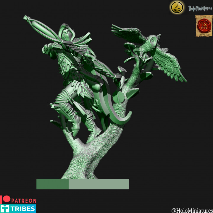 3D Printable Wood elf Pathfinder lord (elf) by HoloMiniatures