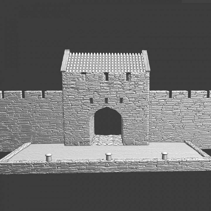 3D Printable Medieval small port - wargaming terrain by Northern ...
