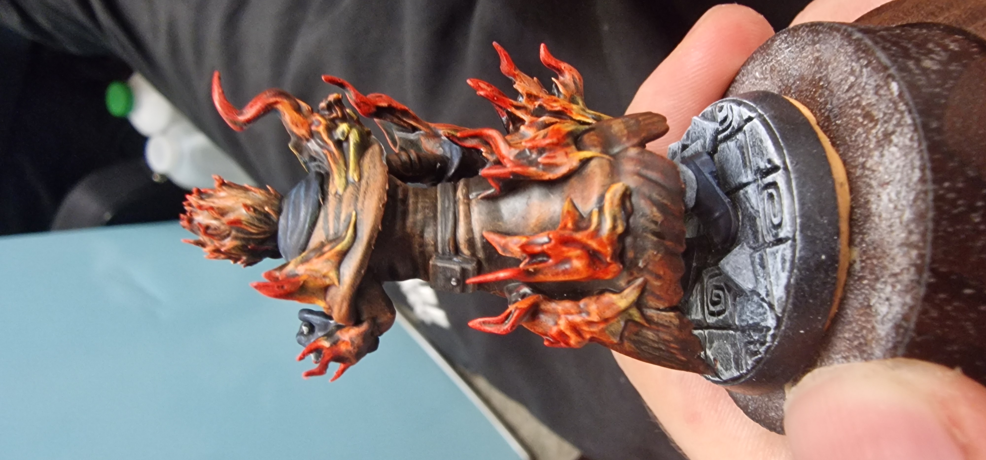 3D Printable Fire Genasi Adventurer / Humanoid Hero / Inferno Genie ...