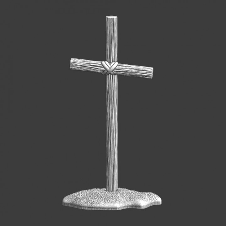 3D Printable Simple medieval road cross by Northern Crusades Miniatures