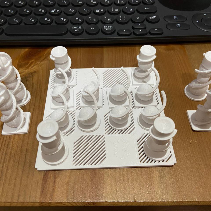 3D Printable MINICHESS SET by Oleg