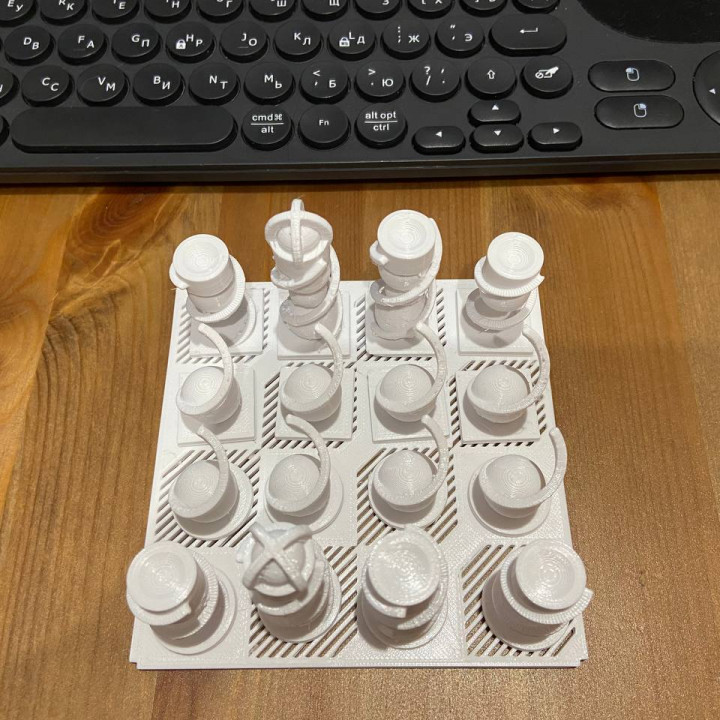 3D Printable MINICHESS SET by Oleg