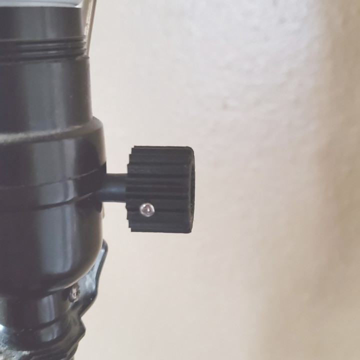 3D Printable Lamp Knob expander - Rotating light switch by Sherm Stebbins