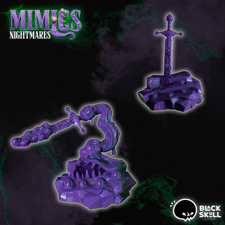 3D Printable Mimic Sword by Black Skull Studio