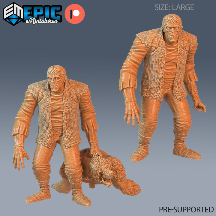 3D Printable Frankenstein's Monster / Flesh Golem / The Creature ...