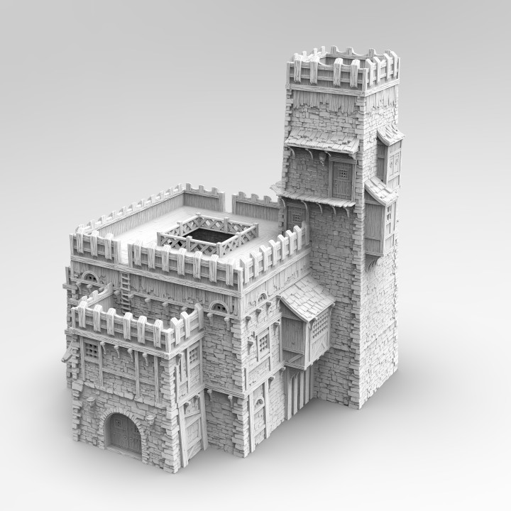3D Printable Ancrabourg - Prison by 3Dlayeredscenery