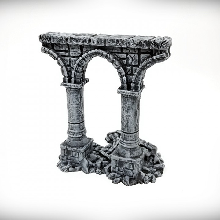 3D Printable Ruined Column Starter Bundle A - Ruined Columns - Ancient ...
