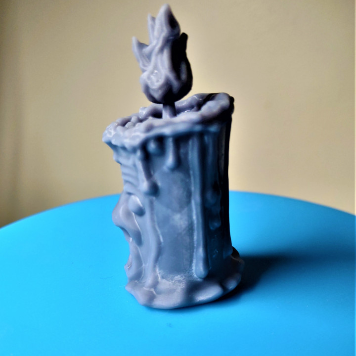 3D Printable Burning Candle by Eric Rubeck