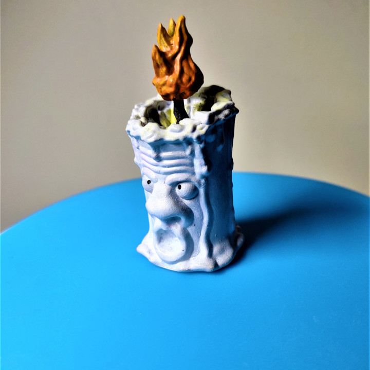 3D Printable Burning Candle by Eric Rubeck
