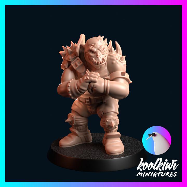 3D Printable Fantasy Football - Tainted Outcasts - Orc by koolkiwi Miniatures