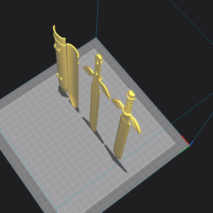 3D Printable Zelda Master Sword for infinity 3d printer by Eleazar ...