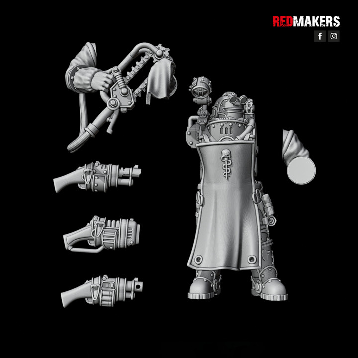 3D Printable Solar Guard - Command Squad of the Imperial Force by RedMakers