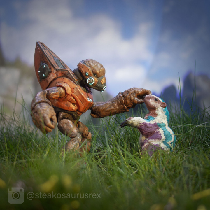 3D Printable Halo Space Gopher by Corey Drake