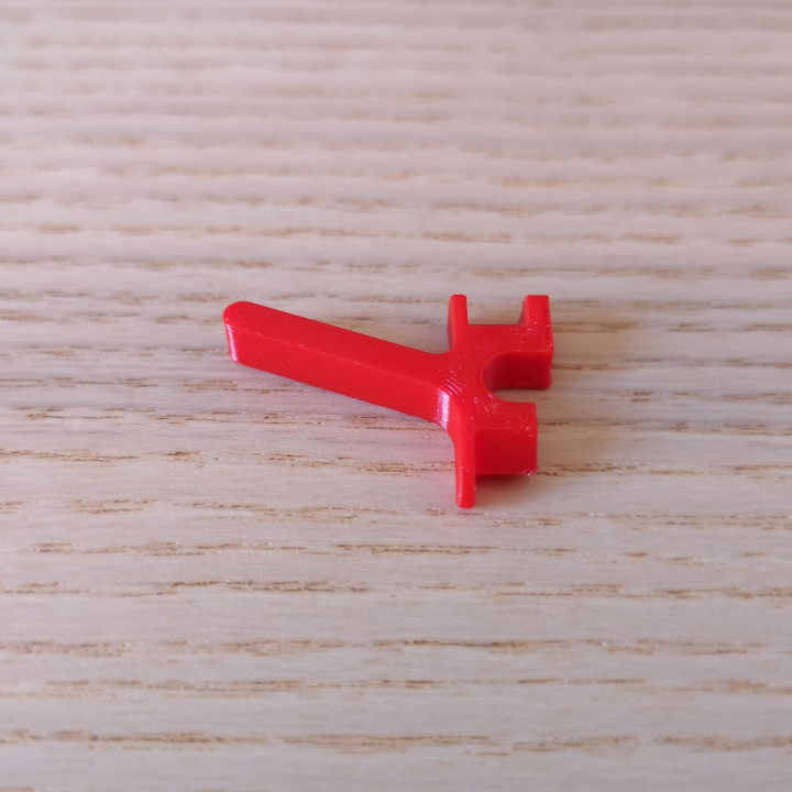 3D Printable IKEA Skadis simple key hook by Stefano Airoldi