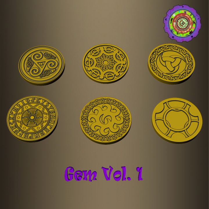 3D Printable Gems Vol. 1 by C2Dwellers