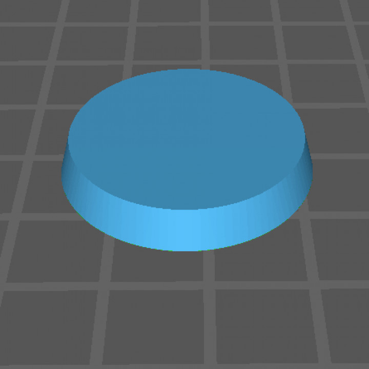 3D Printable 25mm Base with magnet/washer by Jay