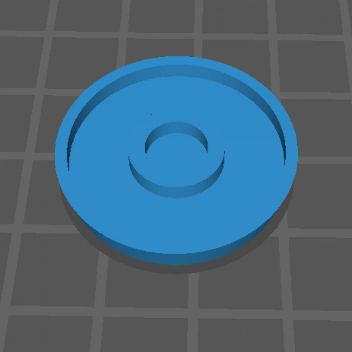 3D Printable 25mm Base with magnet/washer by Jay