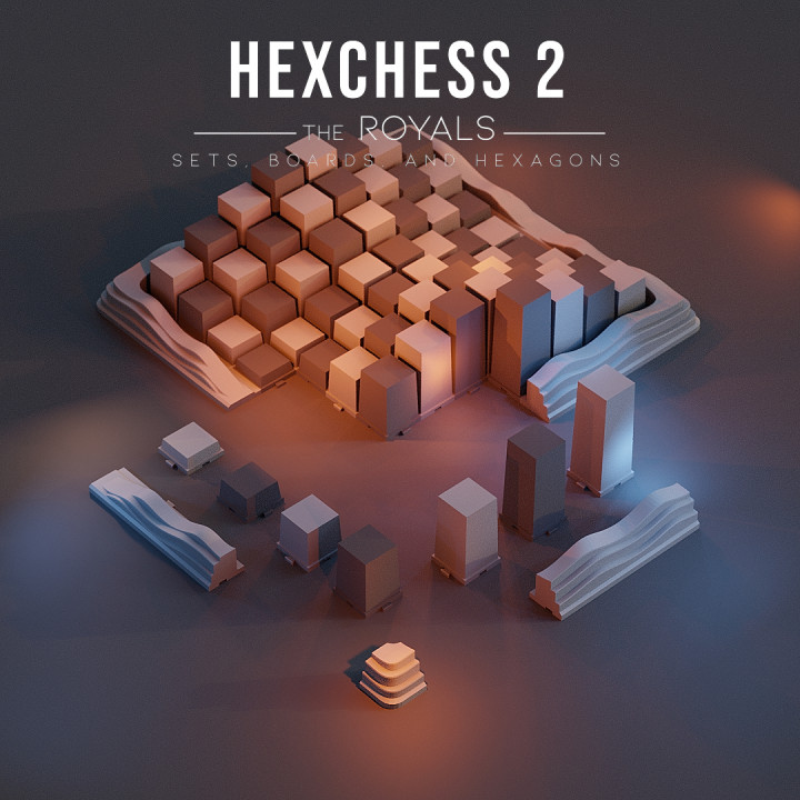 3D Printable Hexchess 2 - 3D Ocean Board - Borders and Tiles by Dalla ...