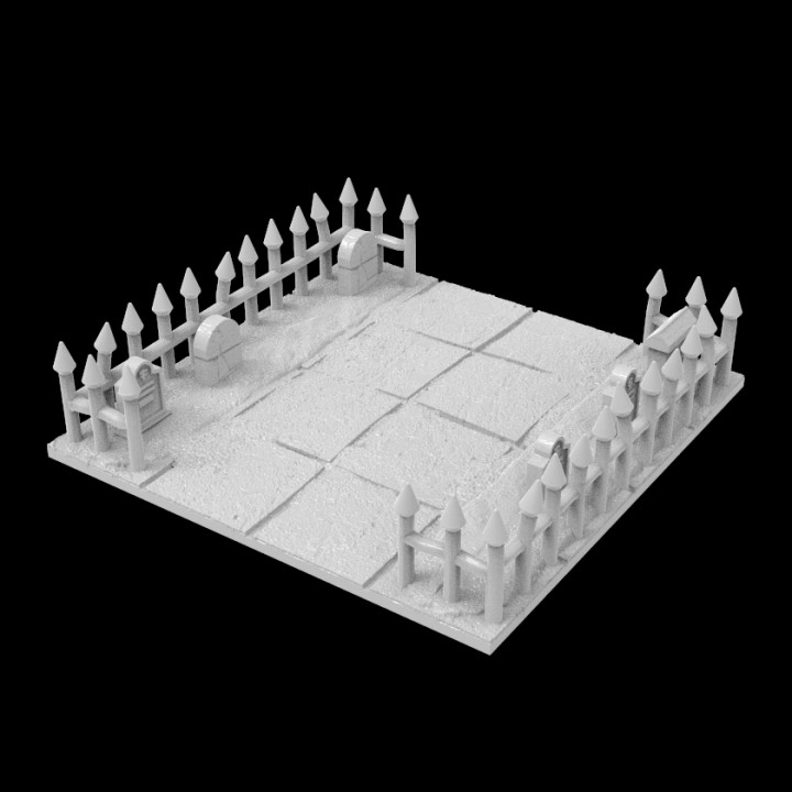 3D Printable Cemetery Battle Map :: Incredible Realms Nulan & Tnjan by ...