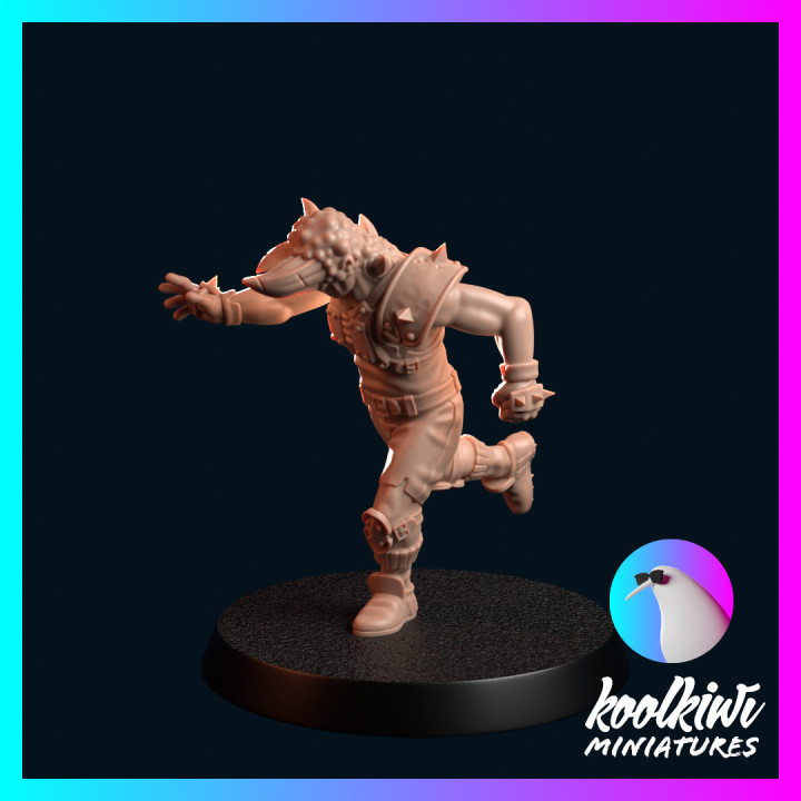 3D Printable Fantasy Football - Tainted Outcasts - Lineman 6 by ...