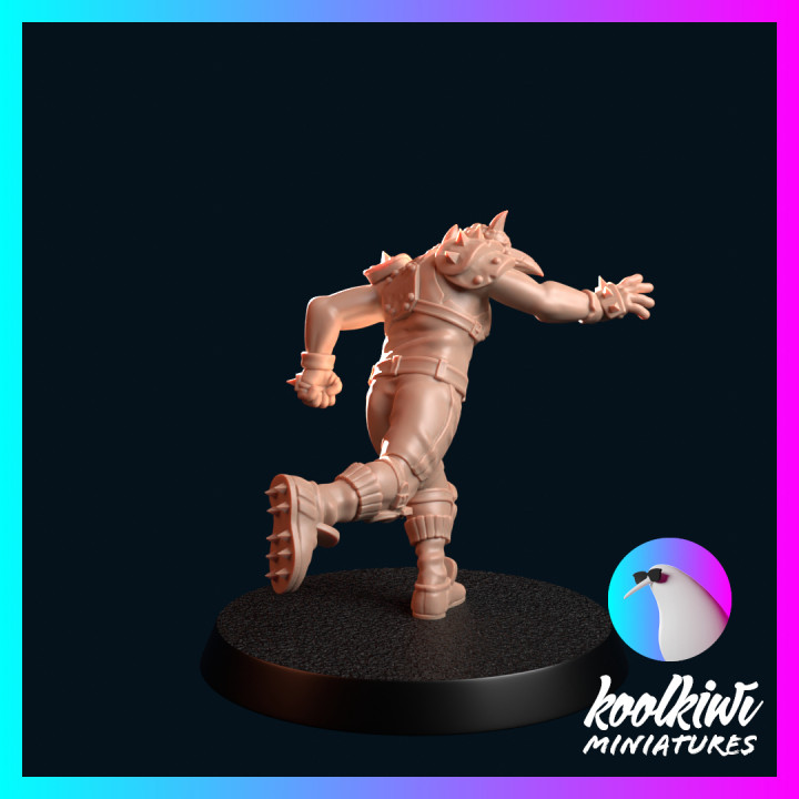 3D Printable Fantasy Football - Tainted Outcasts - Lineman 6 by ...