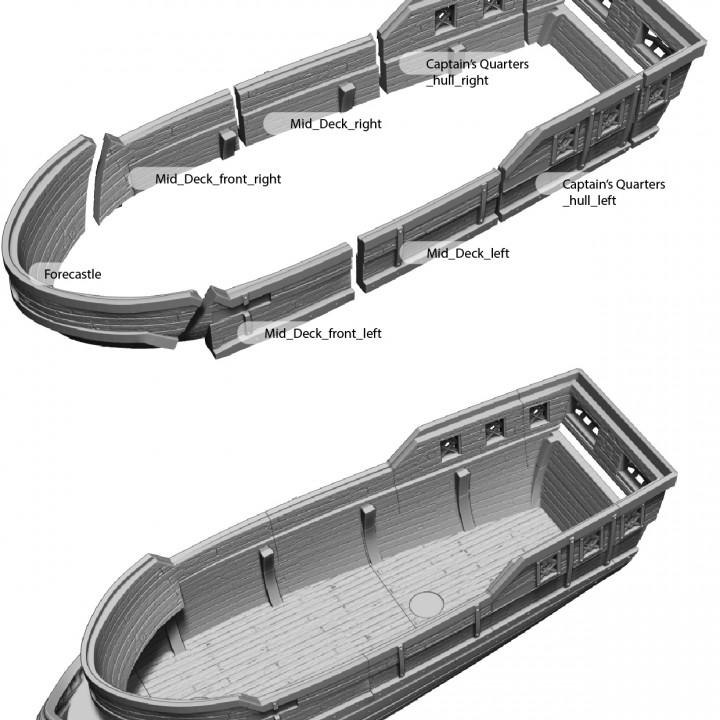 3D Printable Brig by Across the Realms