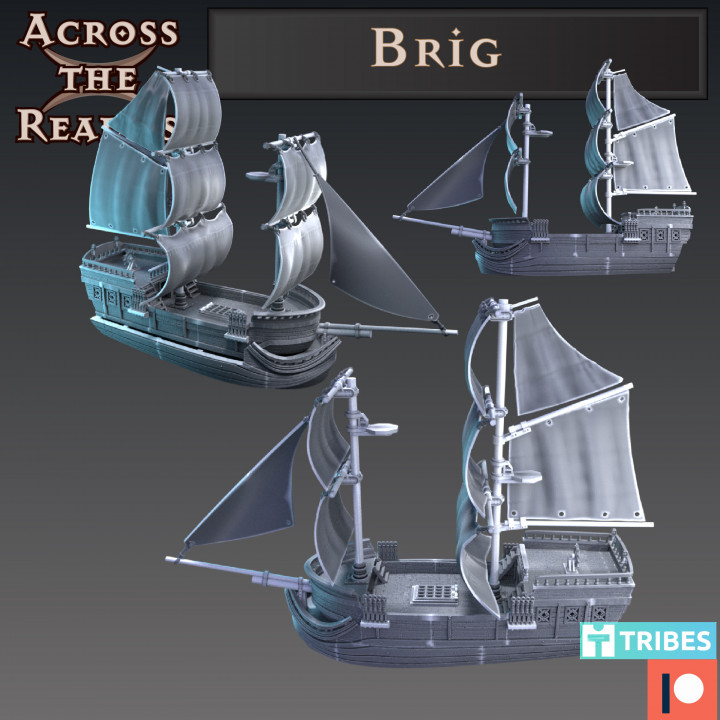 3D Printable Brig by Across the Realms