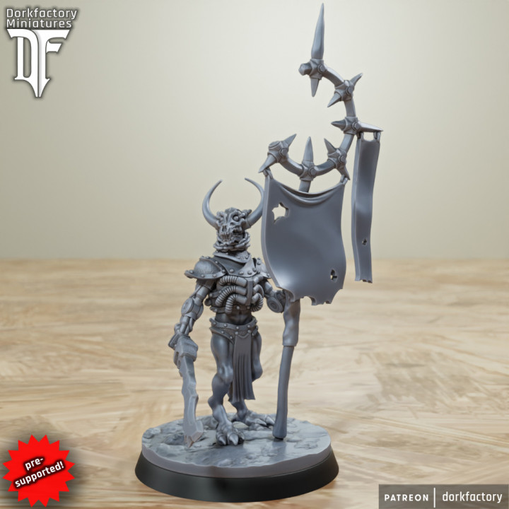 3D Printable Techno Demon Infantry by Dorkfactory Miniatures
