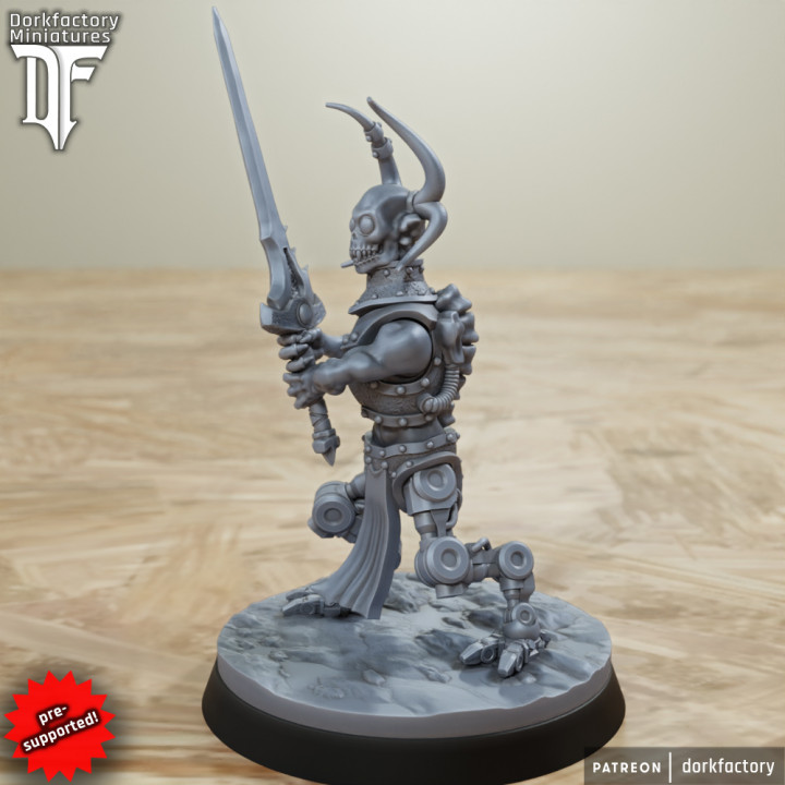 3D Printable Techno Demon Infantry by Dorkfactory Miniatures
