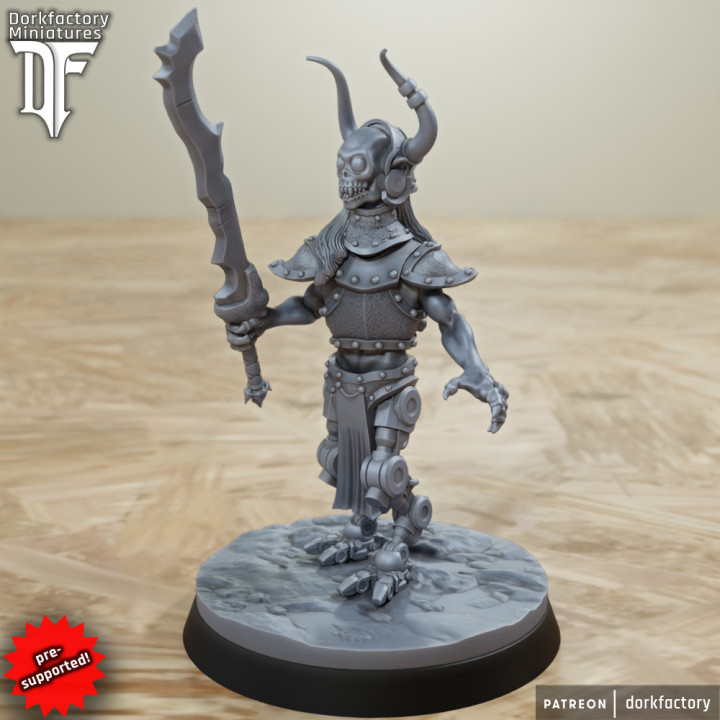 3D Printable Techno Demon Infantry by Dorkfactory Miniatures