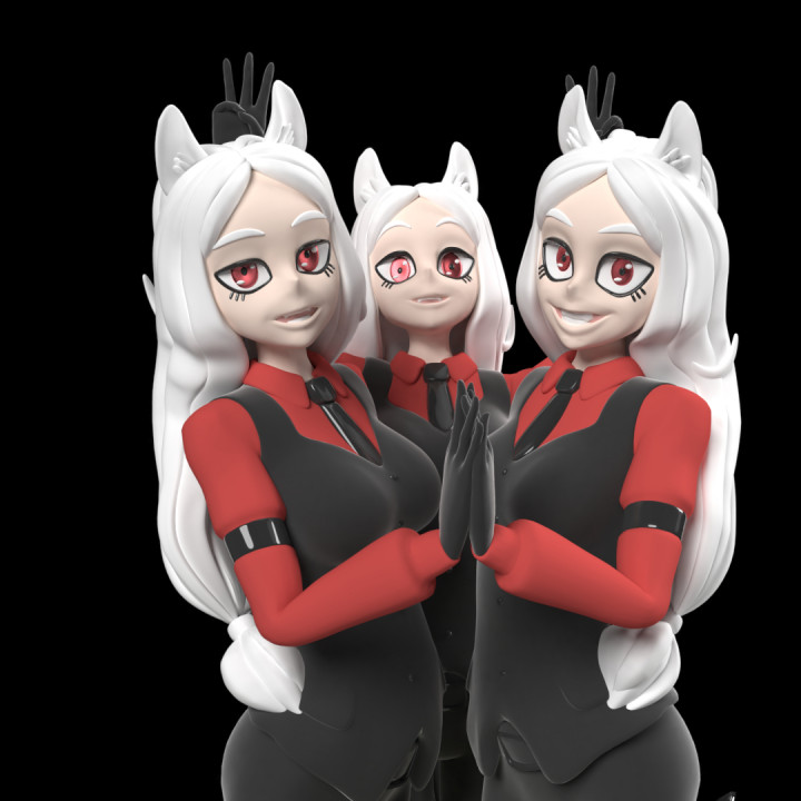 3D Printable Cerberus - Helltaker by Mandrake