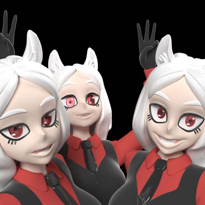 3D Printable Cerberus - Helltaker by Mandrake