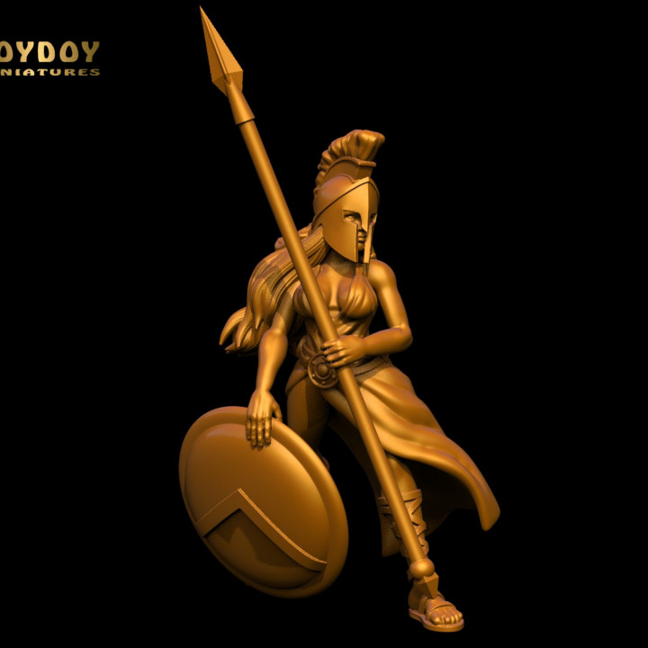 3D Printable Atenea-Fantasy women vol 2 by ToyDoy Miniatures