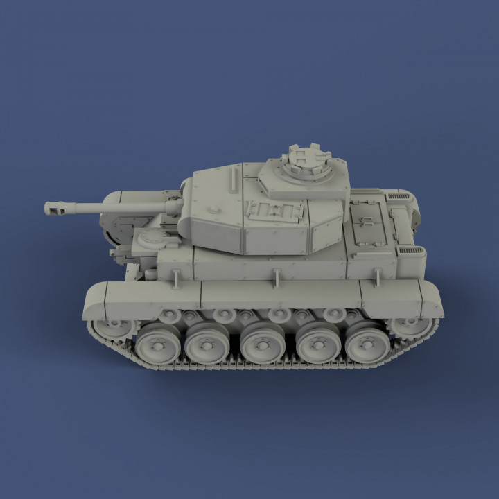 3D Printable TH-2 Lance Frontline Tank by Tread Heads