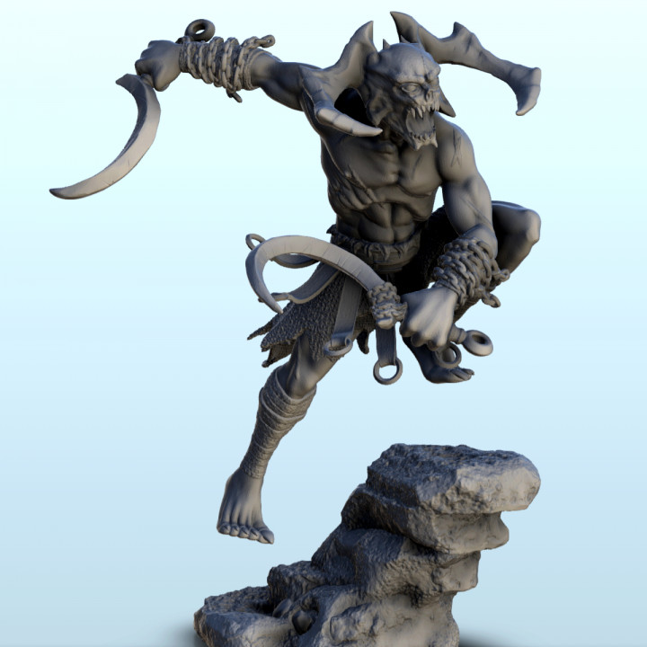 3D Printable Azag infernal daemon (+ presupported version) (1 ...