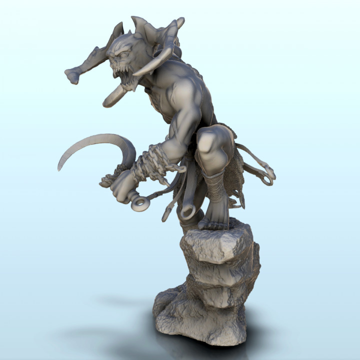 3D Printable Azag infernal daemon (+ presupported version) (1 ...