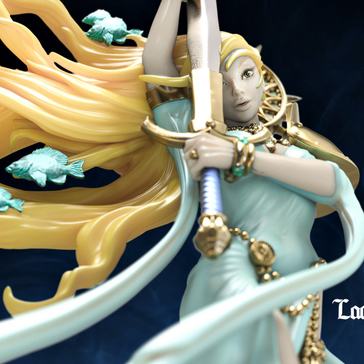 3D Printable Lady of the Lake by Heroes Infinite