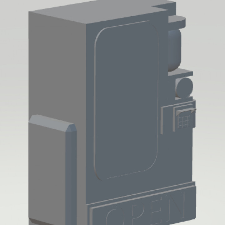 3D Printable Sci-Fi Vending Machine by Thomas Selby
