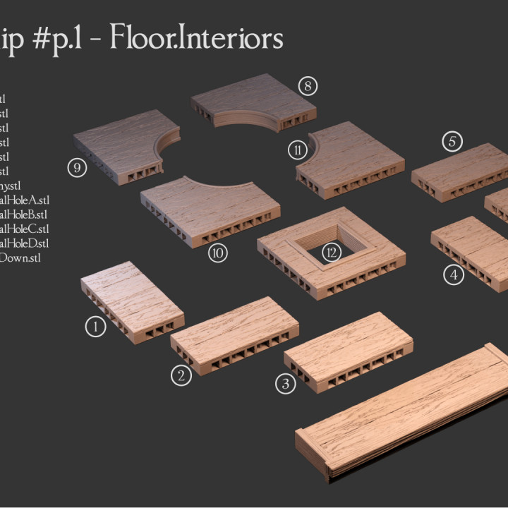 3D Printable Crystal Airship & Regular Ship - Modular OpenLOCK terrain ...