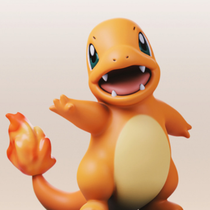 3D Printable CHARMANDER by mauri